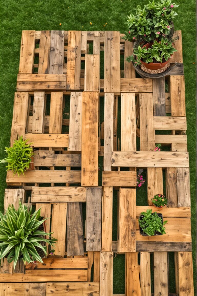 15 Creative DIY Pallet Patio Deck [Step By Step Guide] – craftydiyers.com