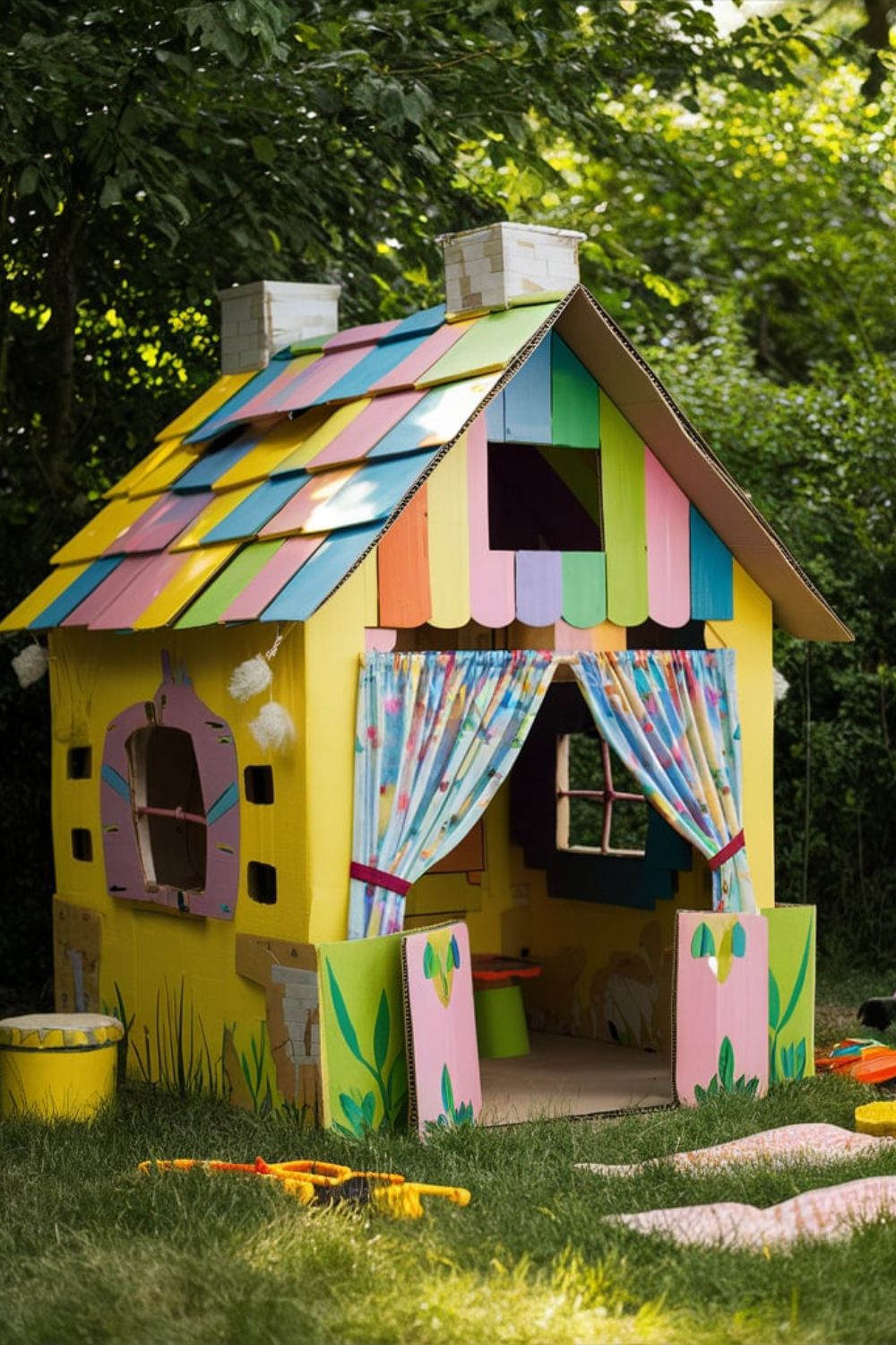 15 DIY Kids Playhouse [Easy To Make] – craftydiyers.com