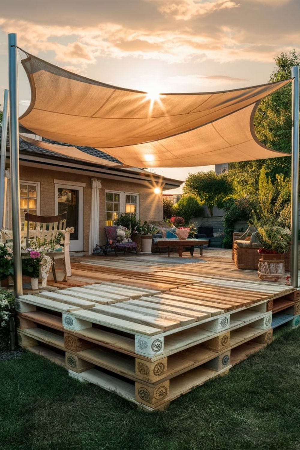 19 DIY Pallet Patio Deck [Complete Guide] – craftydiyers.com