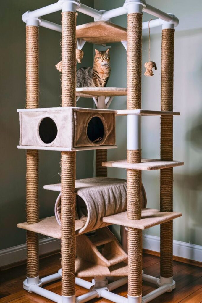 25 DIY Cat Tower Ideas [Make At Home] – craftydiyers.com