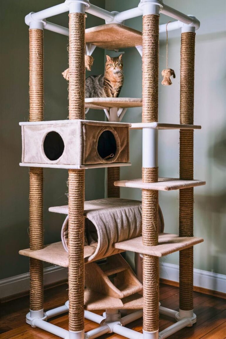 25 DIY Cat Tower Ideas [Make At Home] – craftydiyers.com