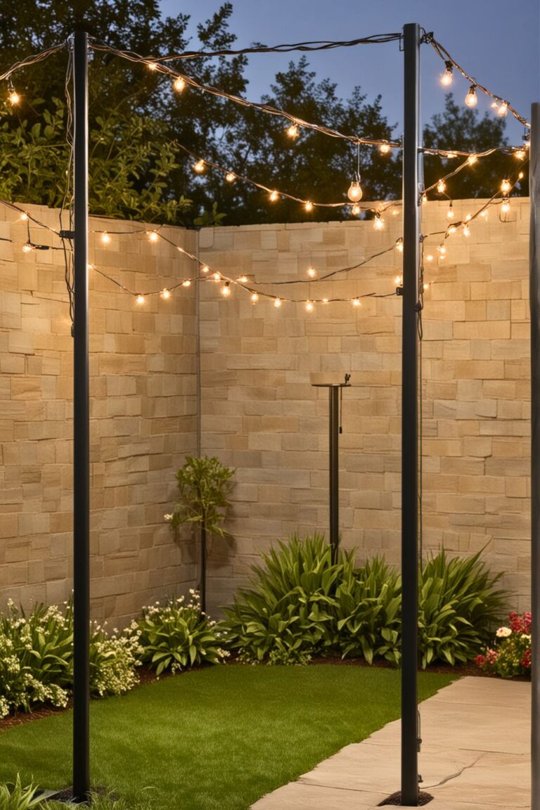 Top 15 DIY String Light Poles Backyards [Make Within Minutes ...