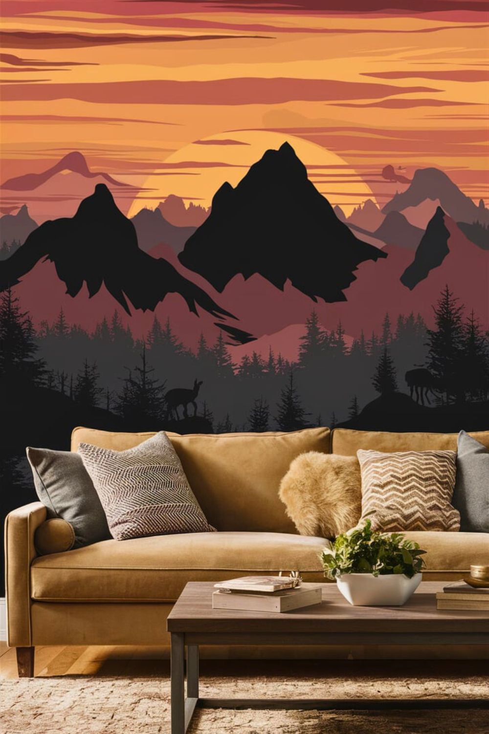 20 DIY Mountain Mural [For Every Room] – craftydiyers.com