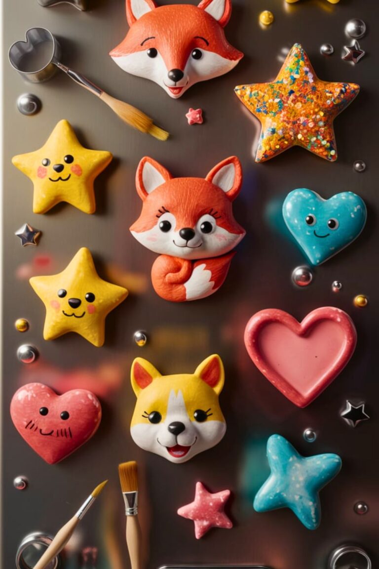 15 Clay Magnets DIY [For All Acessories] – craftydiyers.com