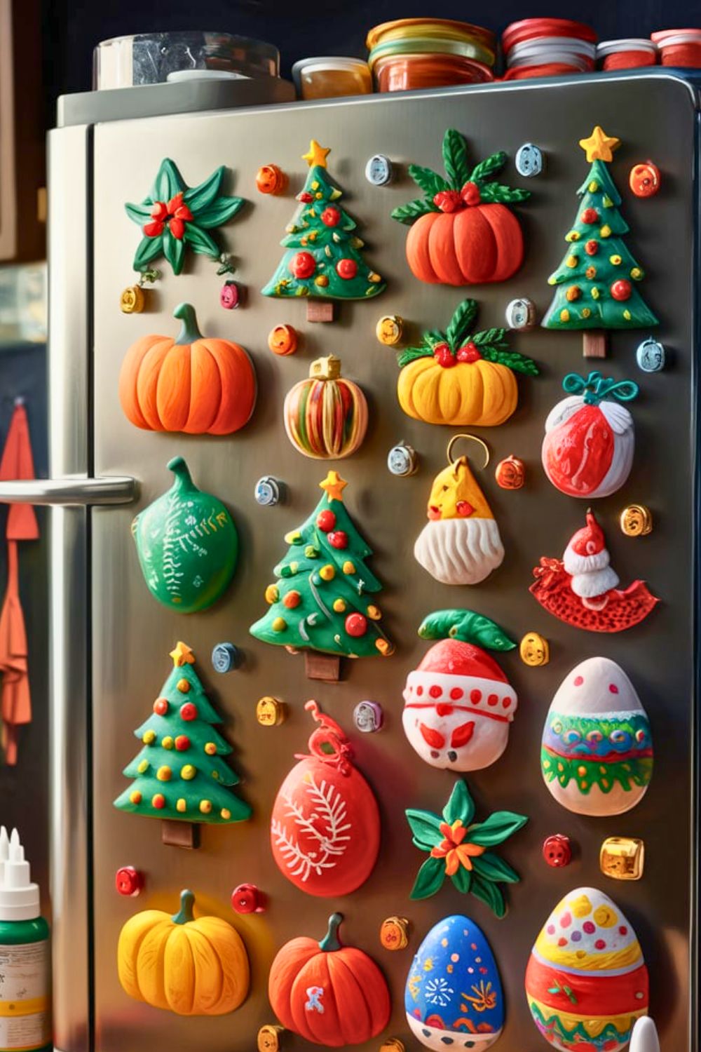 15 Clay Magnets DIY [For All Acessories] – craftydiyers.com