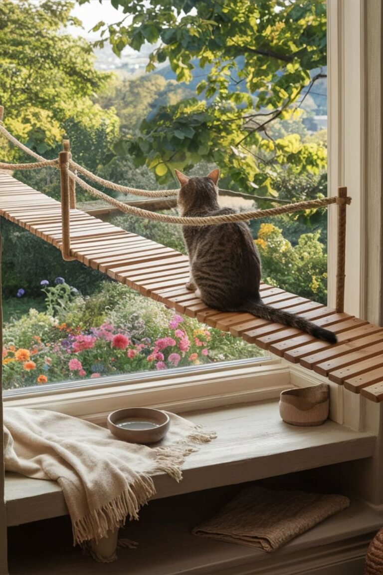 15 DIY Cat Bridge [Within Budget] – craftydiyers.com