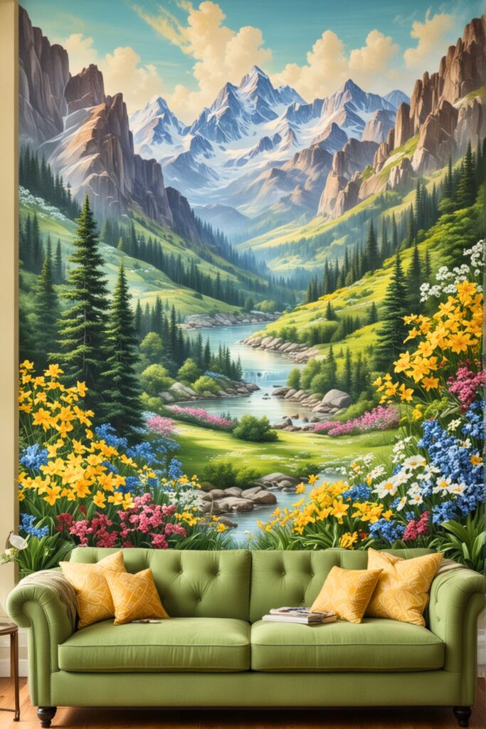 20 DIY Mountain Mural [For Every Room] – craftydiyers.com
