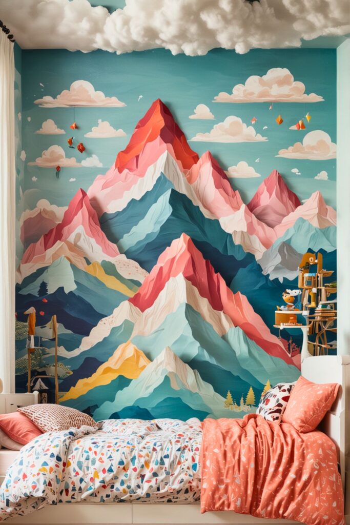 20 DIY Mountain Mural [For Every Room] – craftydiyers.com