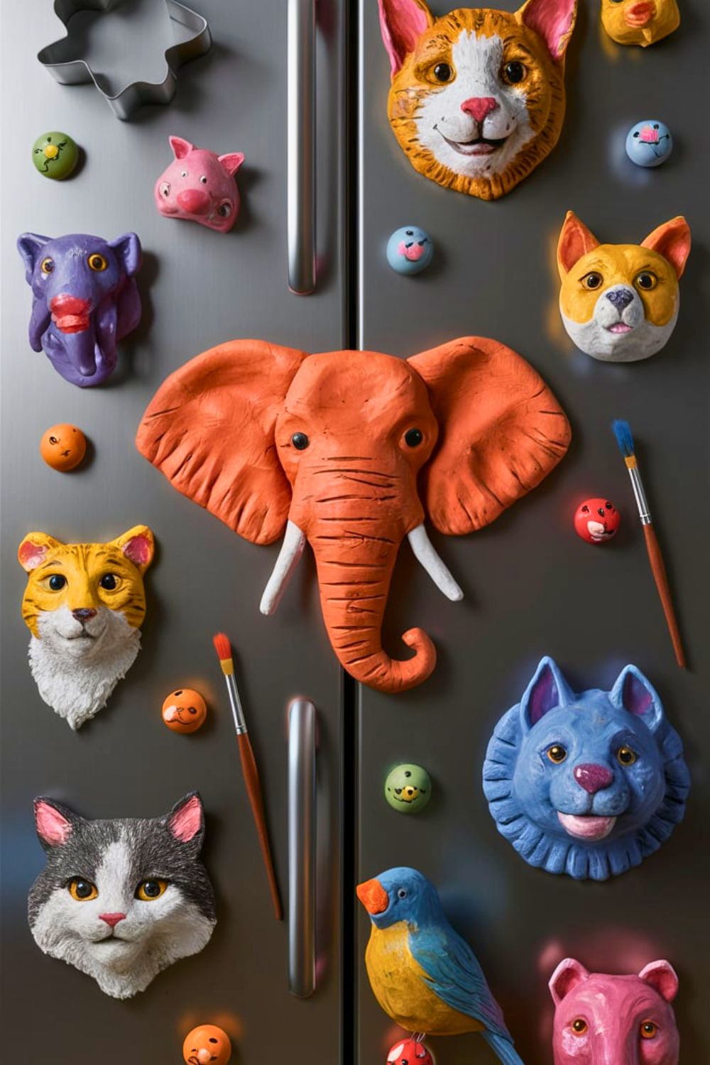 15 Clay Magnets DIY [For All Acessories] – craftydiyers.com