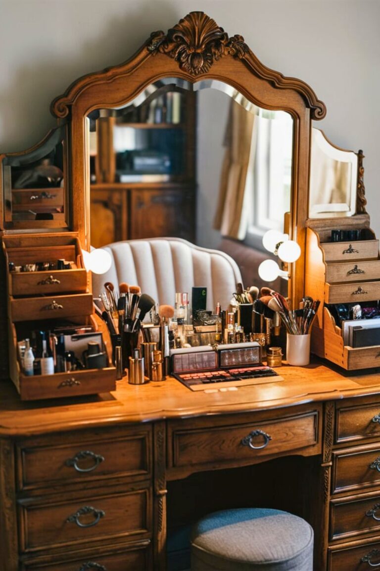 30 DIY Makeup Vanity [For Every Room] – craftydiyers.com