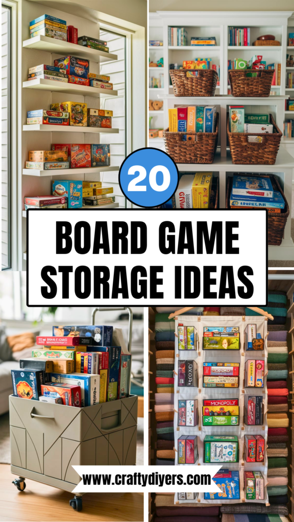 20 Board Game Storage [Easy Solutions] – craftydiyers.com