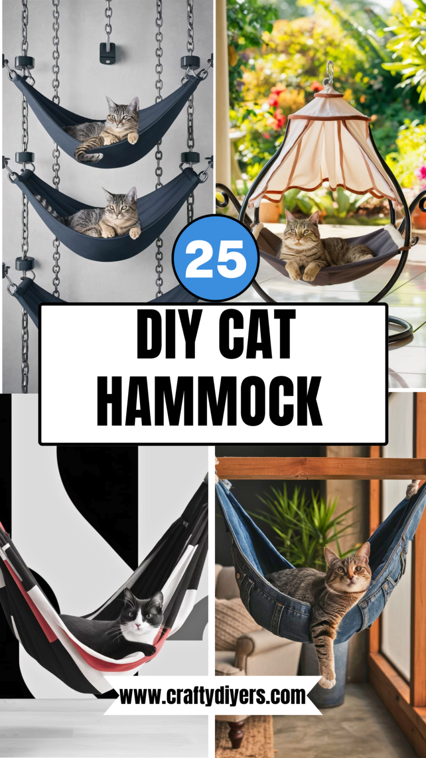 25 DIY Cat Hammock [Make Within Minutes] – craftydiyers.com