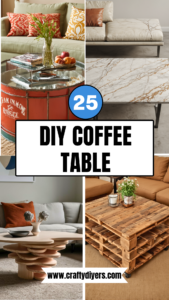 25 DIY Coffee Table [Make Within Minutes] – craftydiyers.com