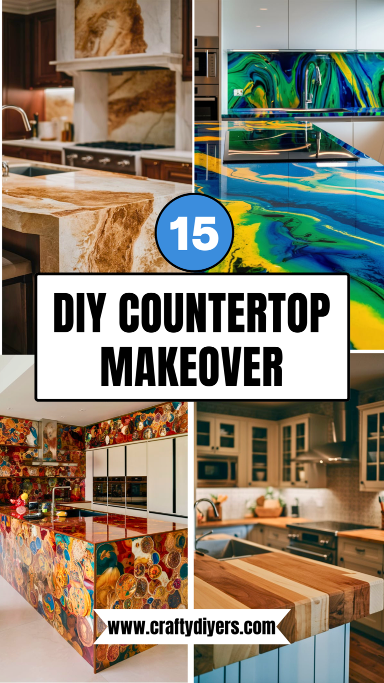 15 DIY Countertop Makeover [Easy To Do] – craftydiyers.com