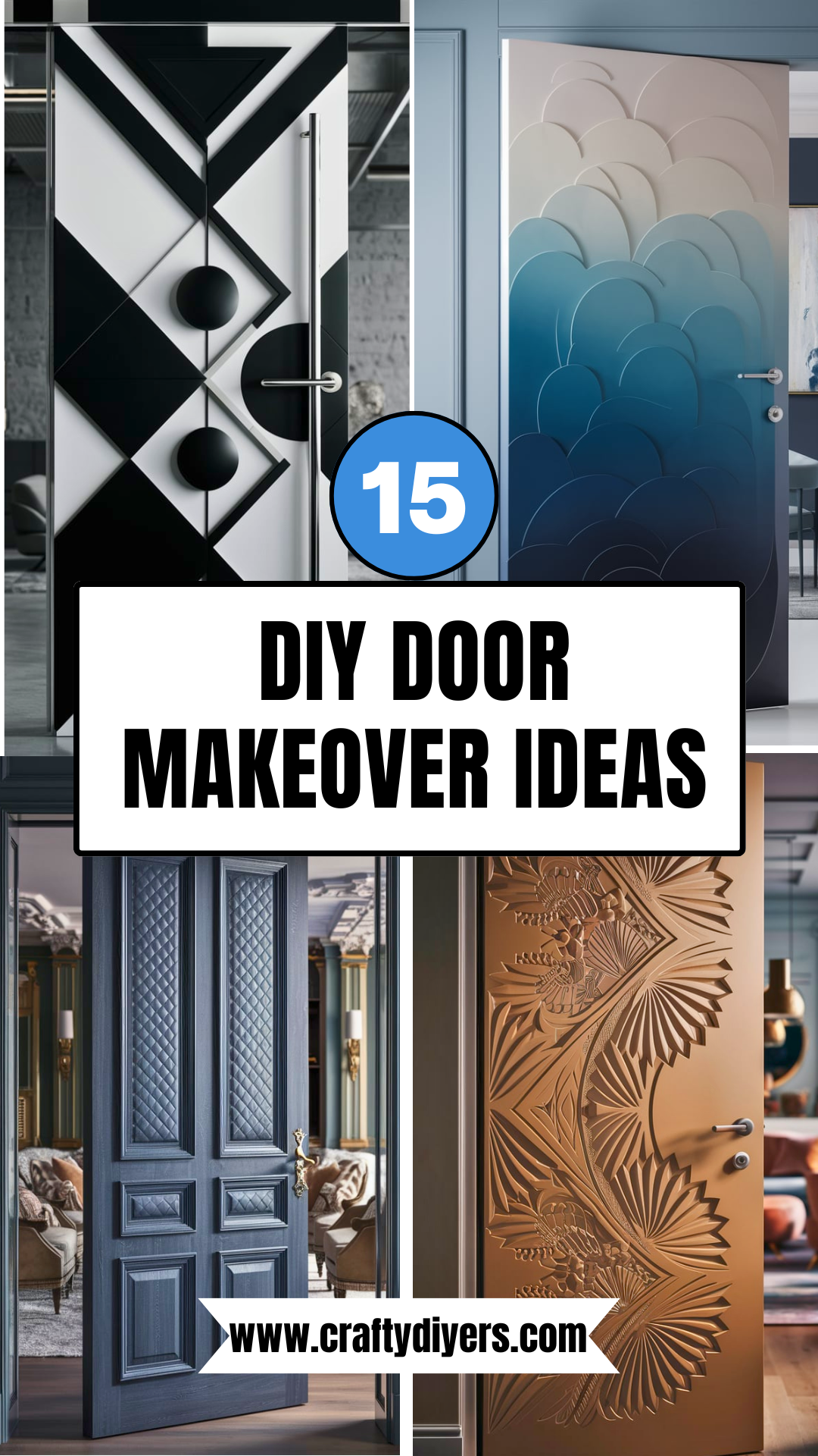 15 DIY Door Makeover [Within Budget] – craftydiyers.com