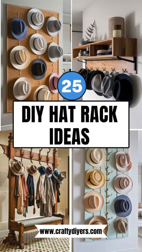 25 DIY Hat Rack [Easy To Make] – craftydiyers.com