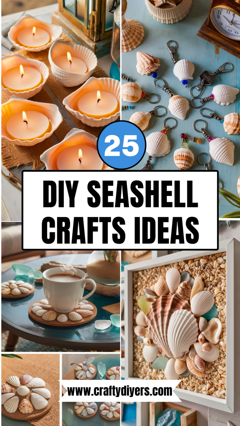 25 DIY Seashell Crafts [Make Within Minutes] – craftydiyers.com