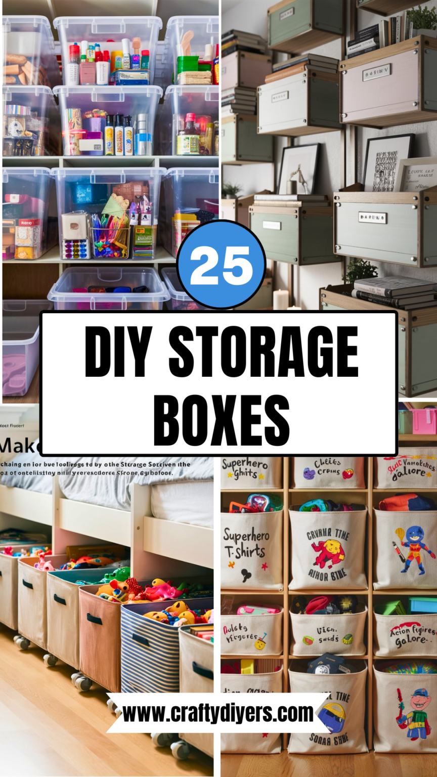 25 DIY Storage Boxes [For Every Item] – craftydiyers.com
