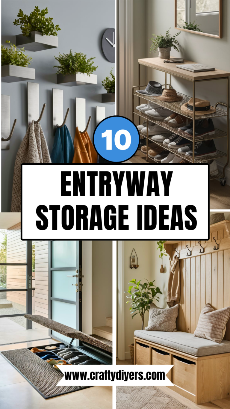 10 Entryway Storage Ideas [For Clean Area] – craftydiyers.com