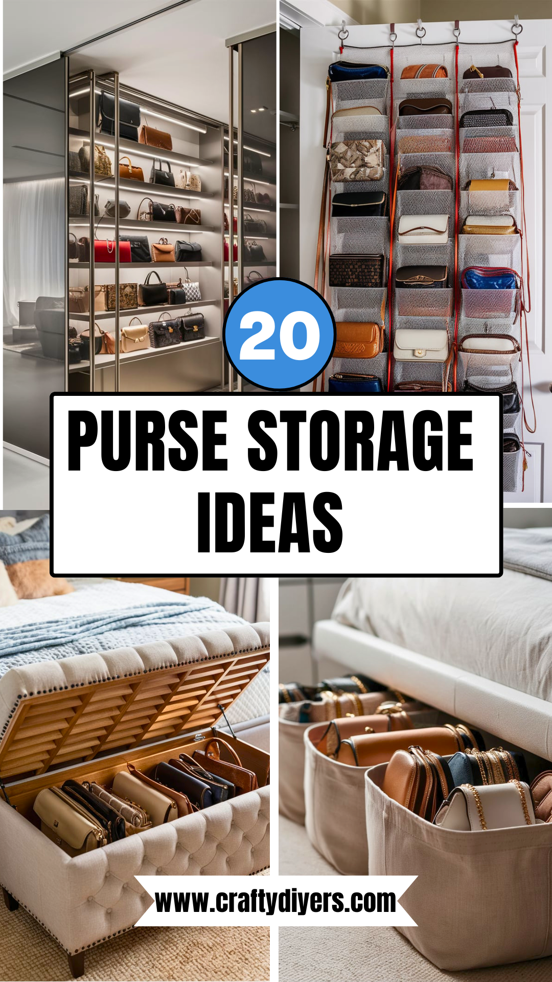 20 Purse Storage Ideas [Store Within Minutes] – craftydiyers.com