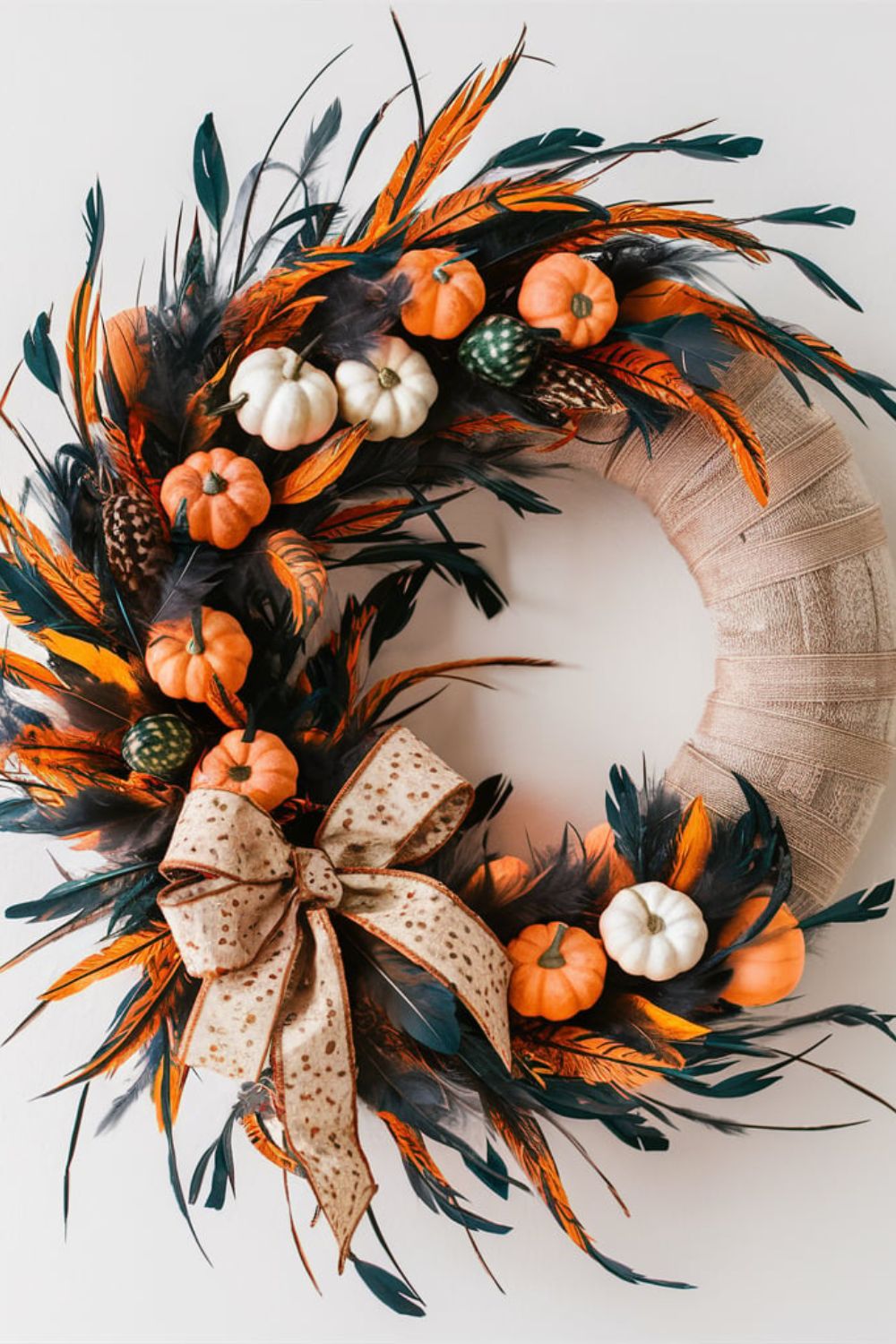 20 Pumpkin Wreath DIY [For Every Occassion] – craftydiyers.com