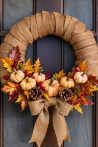 20 Pumpkin Wreath DIY [For Every Occassion] – craftydiyers.com