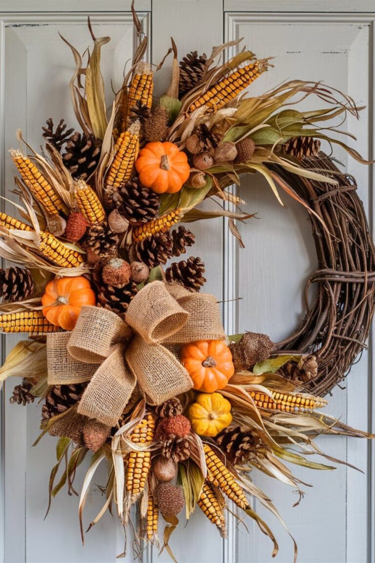 20 Pumpkin Wreath DIY [For Every Occassion] – craftydiyers.com