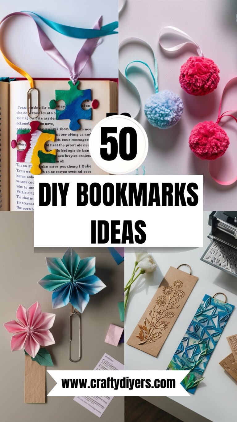50 DIY Bookmarks [Easy To Make] – craftydiyers.com
