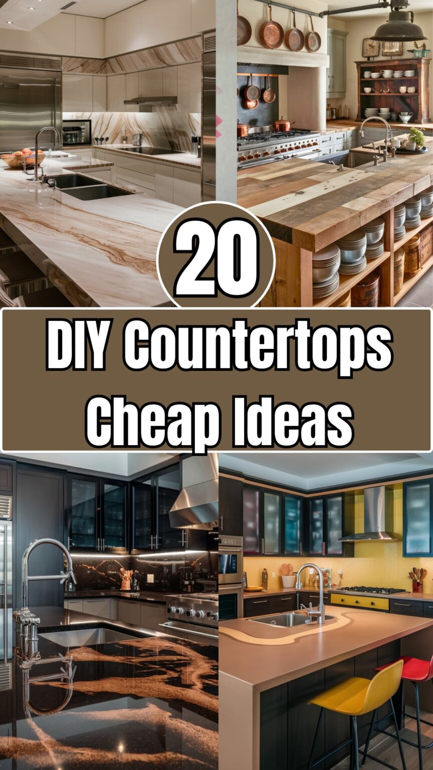 20 DIY Countertops Cheap [Within Budget] – craftydiyers.com