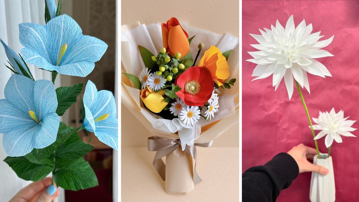 21 DIY Paper Flowers [Make Within Minutes] – craftydiyers.com