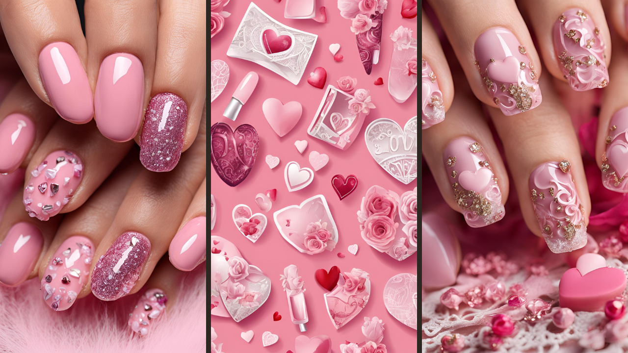 23 Pink Valentine’s Day Nail Ideas – craftydiyers.com