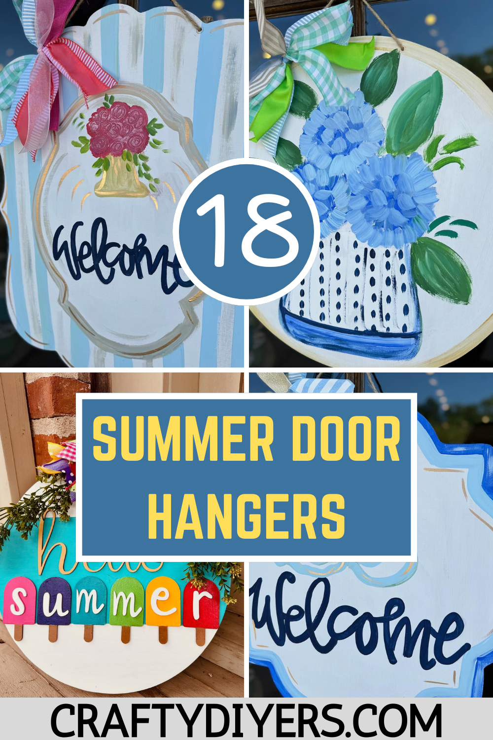 18 Cute & Creative Summer Door Hangers to Welcome the Season